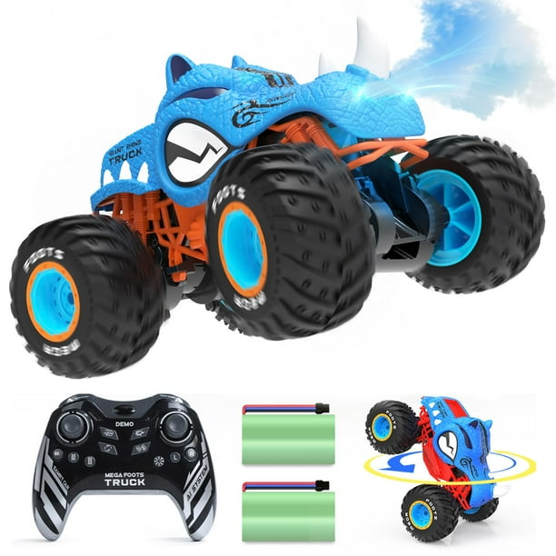 High Speed Stunt Remote Control Monster Truck for Boys, Upright 360 ...
