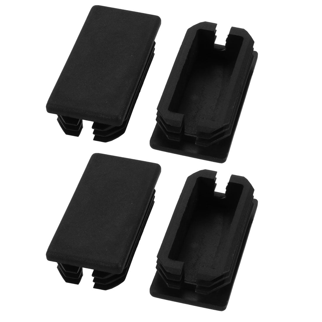 Unique Bargains 4pcs Furniture Legs Protector Rectangular Plastic Tube ...