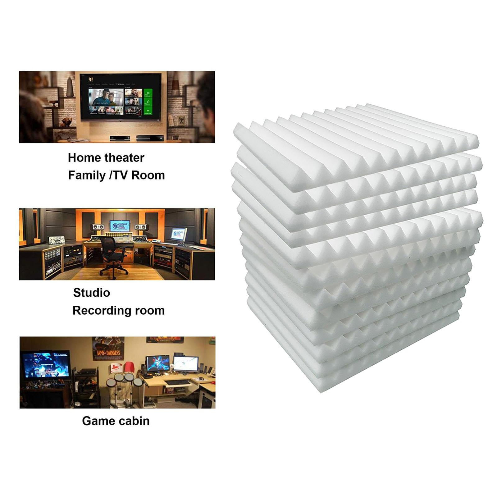 Acoustic Foam Panel 30x30cm KTV Soundproofing Wedge Sponge Wall Tiles ...