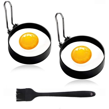 Non-Stick Egg Ring Round Pancake Mold Egg Pancaker Molds Rings Shaper ...