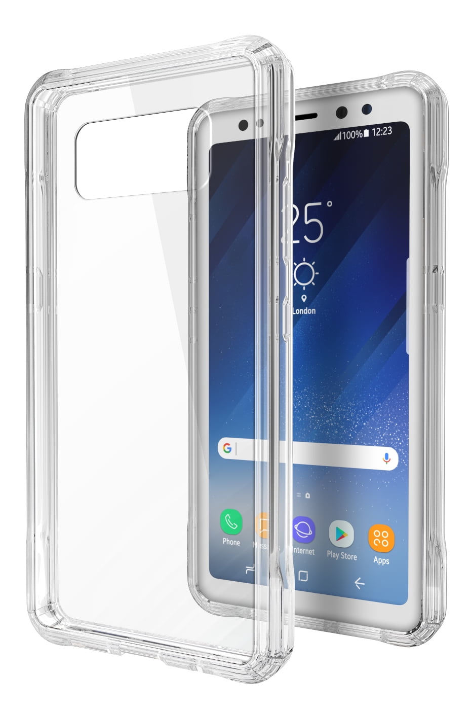 Galaxy S8 Active Case, Cimo [Hybrid] Premium Clear Back Panel + TPU ...