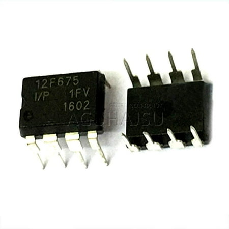 2PCS 12F629 12F675 DIP8 PIC12F629-I/P PIC12F675-I/P PIC12F629 PIC12F675 ...
