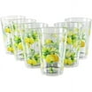 6pc Acrylic Drinkware Set 19oz Fresh Lemons - Walmart.com