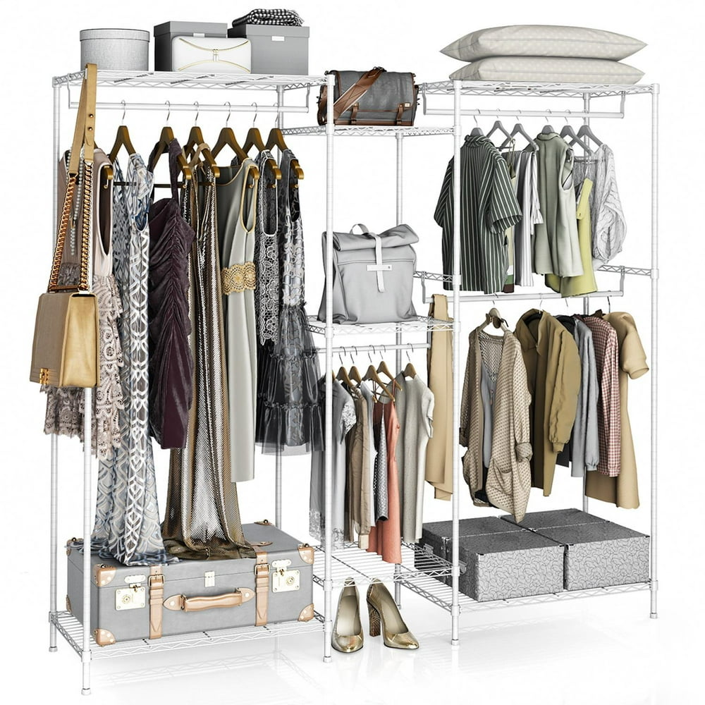VIPEK 5 Tiers Wire Garment Rack Heavy Duty Clothes Rack for Hanging ...
