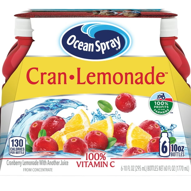 Ocean Spray Cran-Lemonade Juice, 10 Fl. Oz., 6 Count - Walmart.com
