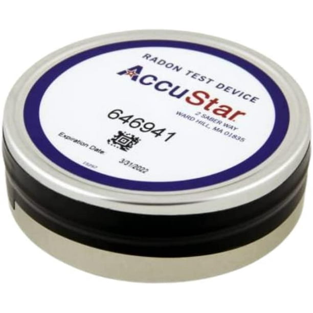 Radon Gas Test Kit AccuStar Charcoal Short Term 48-96 Hour Test ...