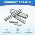 70Pack 4mm x 14mm Dowel Pins, 304 Stainless Steel Round Head Pin ...