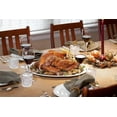 "i Kito Large 17"" Oval Ceramic Turkey Platter, White Thanksgiving ...