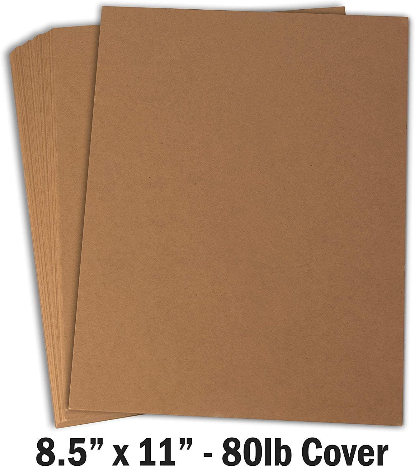 Hamilco Brown Colored Kraft Cardstock Paper 8 1 2 X 11 Heavy Weight