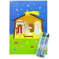 Tinymills Religious Christian Coloring Book and 48 Crayons Set, 12 ...