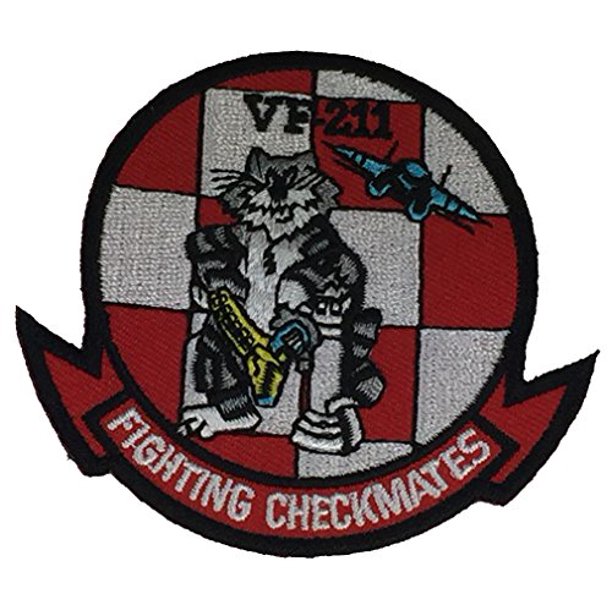 US NAVY VF-211 FIGHTING CHECKMATES SQUADRON PATCH - Color - Veteran ...
