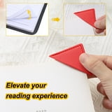 Uxcell 6Pcs Leather Square Bookmarks, Corner Bookmarks Book Marks Page ...