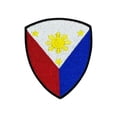 YANDE - 1PC The Philippines National Flag Patches, Embroidered Tactical ...