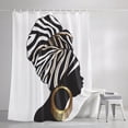 African Women with Earrings Shower Curtains for Bathroom, Ethnic Black ...