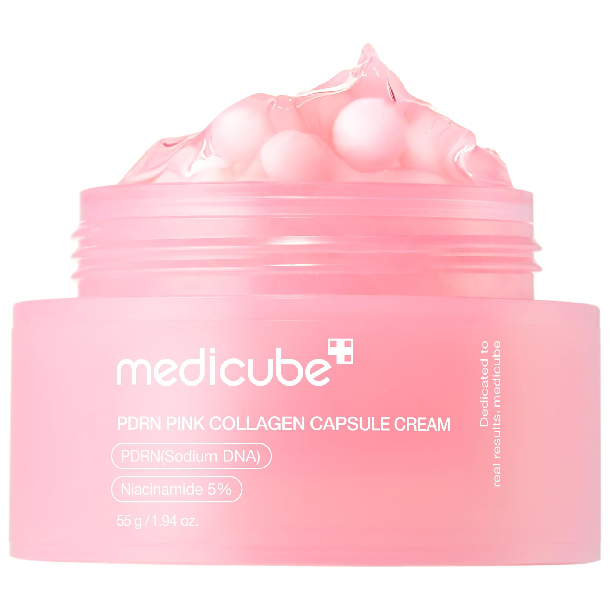 Crema hidratante Medicube Salmon DNA PDRN PDRN con colágeno rosa, 60 ml ...