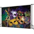 Custom 7X5ft Venetian Mardi Gras Backdrop Masquerade Themed Party ...