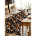 Burlap Table Runner 120 Inches Long, Pastoral Ombre Wild Flower Non ...