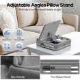Tablet Pillow Stand with Storage, Foldable iPad Holder for Bed, Lap and ...