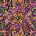SAFAVIEH Blossom Abram Floral Mediallion Wool Fringed Area Rug, Purple ...