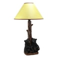 Ebros Loving Siblings Two Baby Black Bear Cubs Table Lamp Sculpture ...