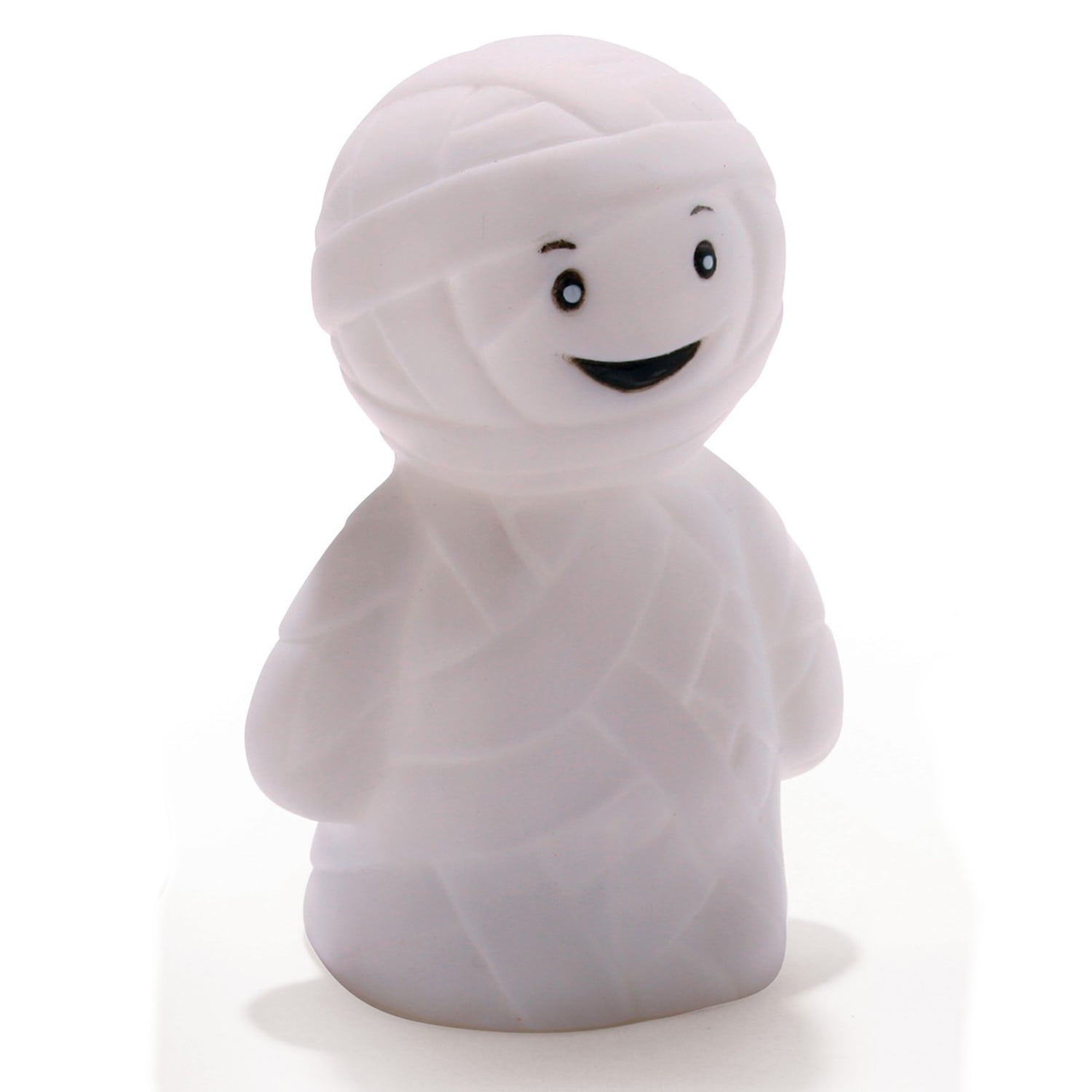 Color Change Mummy Light-Up Decoration 3.5" LED Centerpiece, White ...