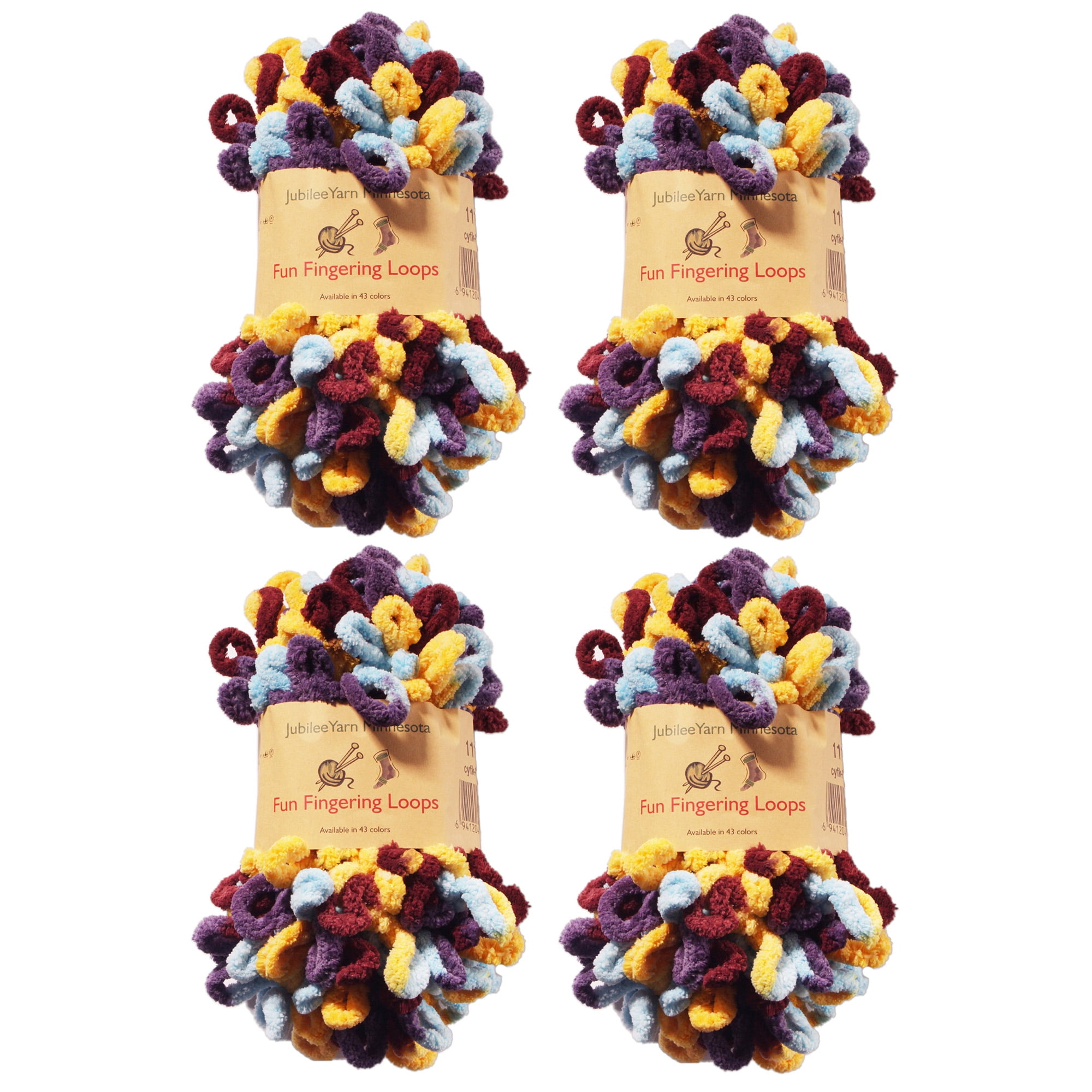 BambooMN Finger Knitting Yarn - Fun Finger Loops Yarn - 100% Polyester ...