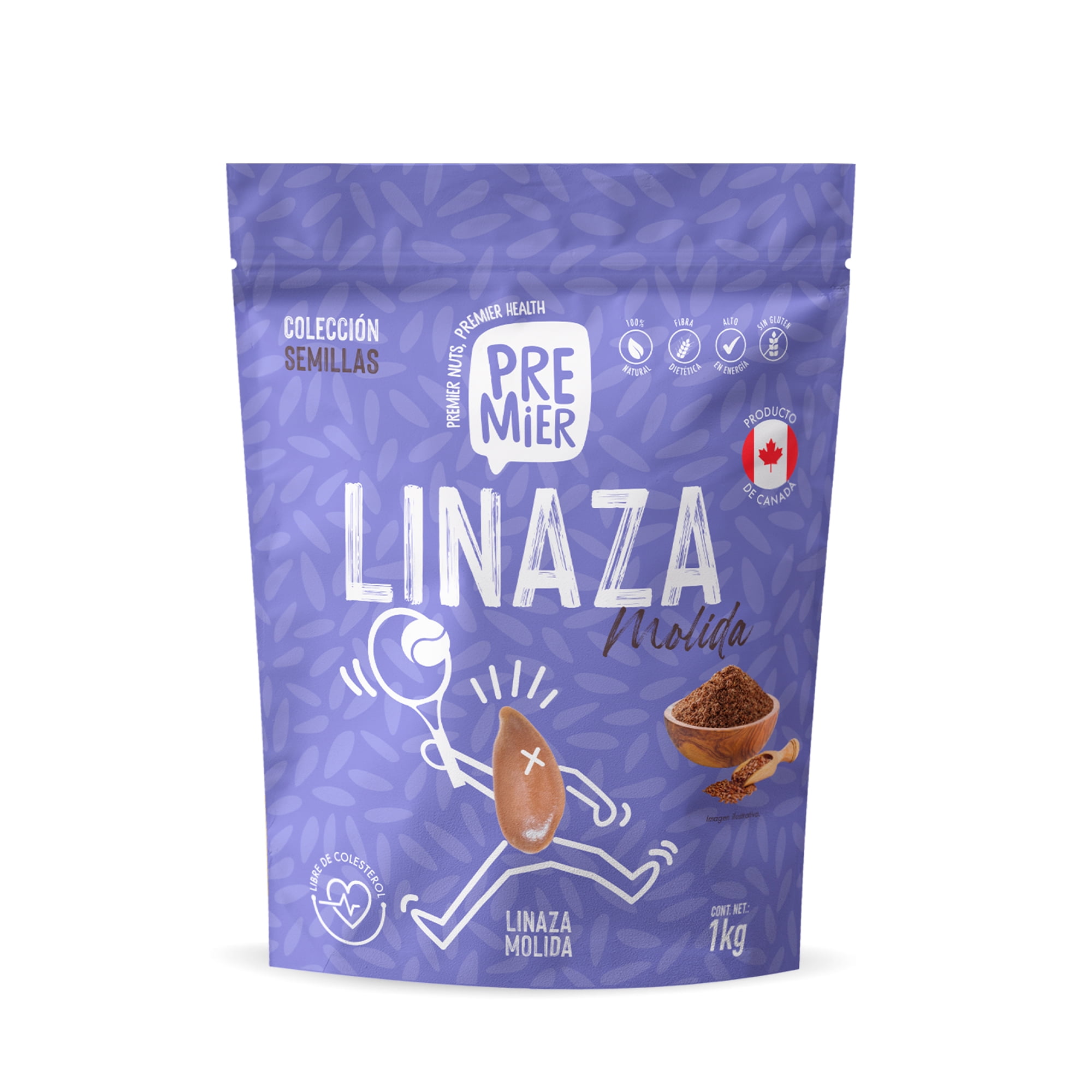 Linaza Canadiense Molida 100% Natural 1Kg | Walmart en línea