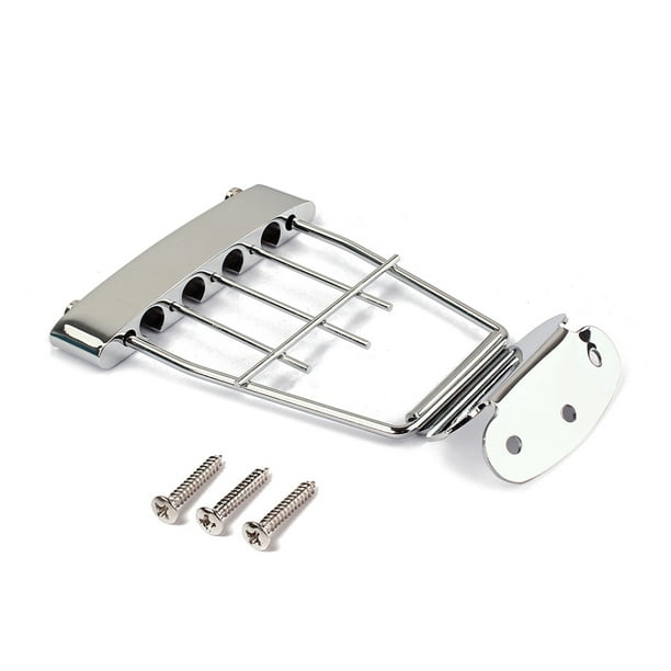 Plated 4 String Trapeze Tailpiece Adjustable Guitar Tailpiec Bridge ...