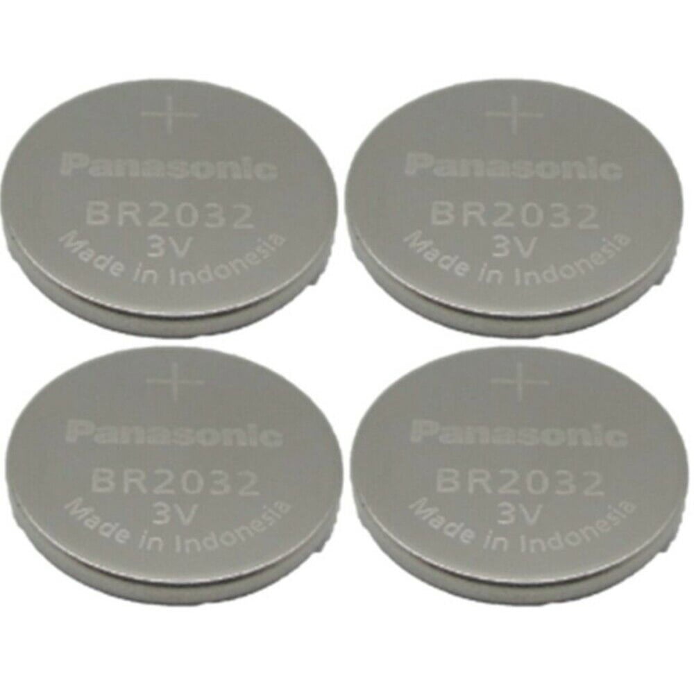4-Pcs -- Panasonic BR2032 3v Lithium Coin Cell Battery - Walmart.com ...