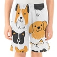 BZSMCE Adjustable Drawstring Casual Shorts With Cute Cartoon Dog ...
