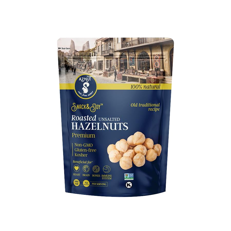 Aznut: Roasted Unsalted Hazelnuts, 6 Oz - Walmart.com