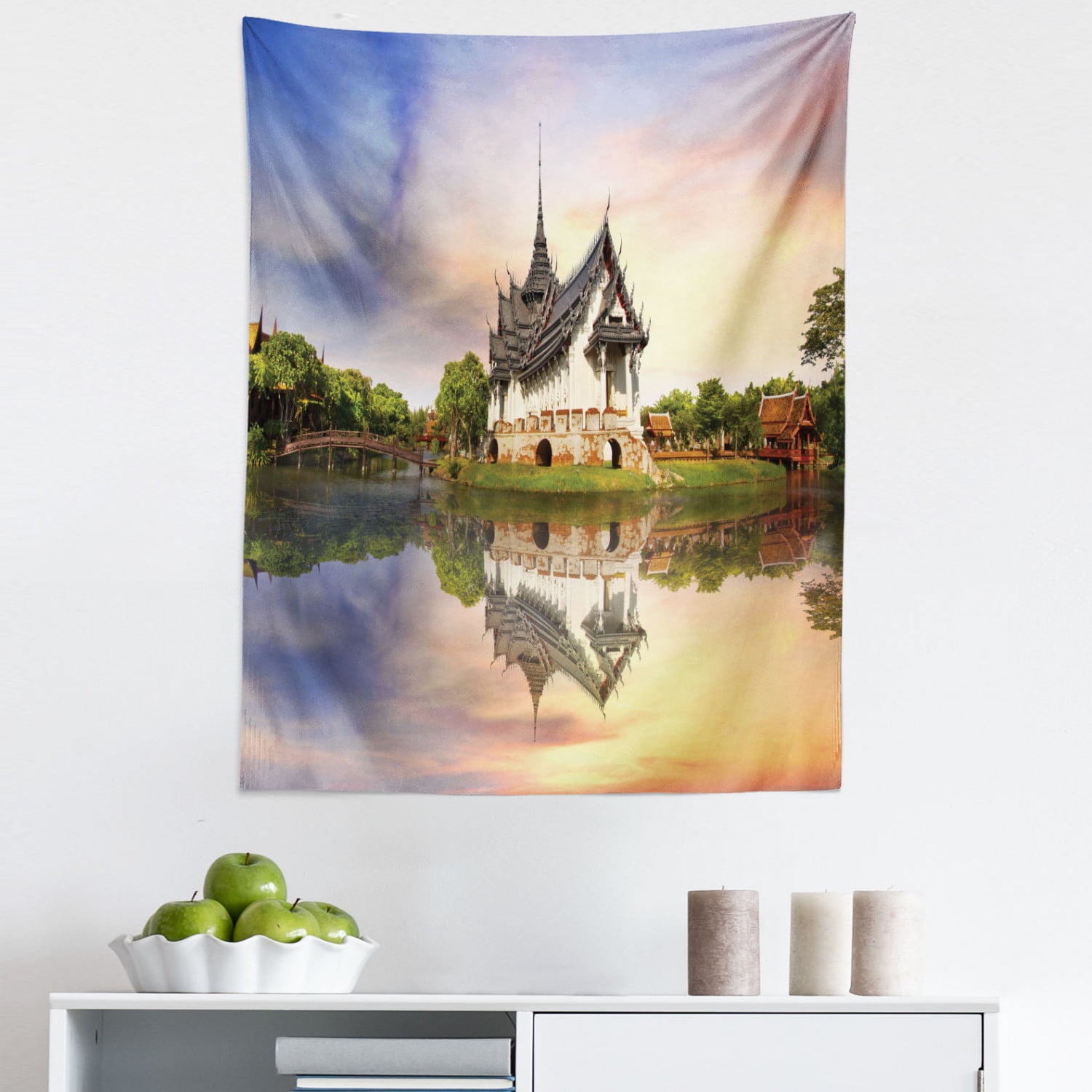 East Tapestry, House Formed Old Majestic Building over Lake Designed ...