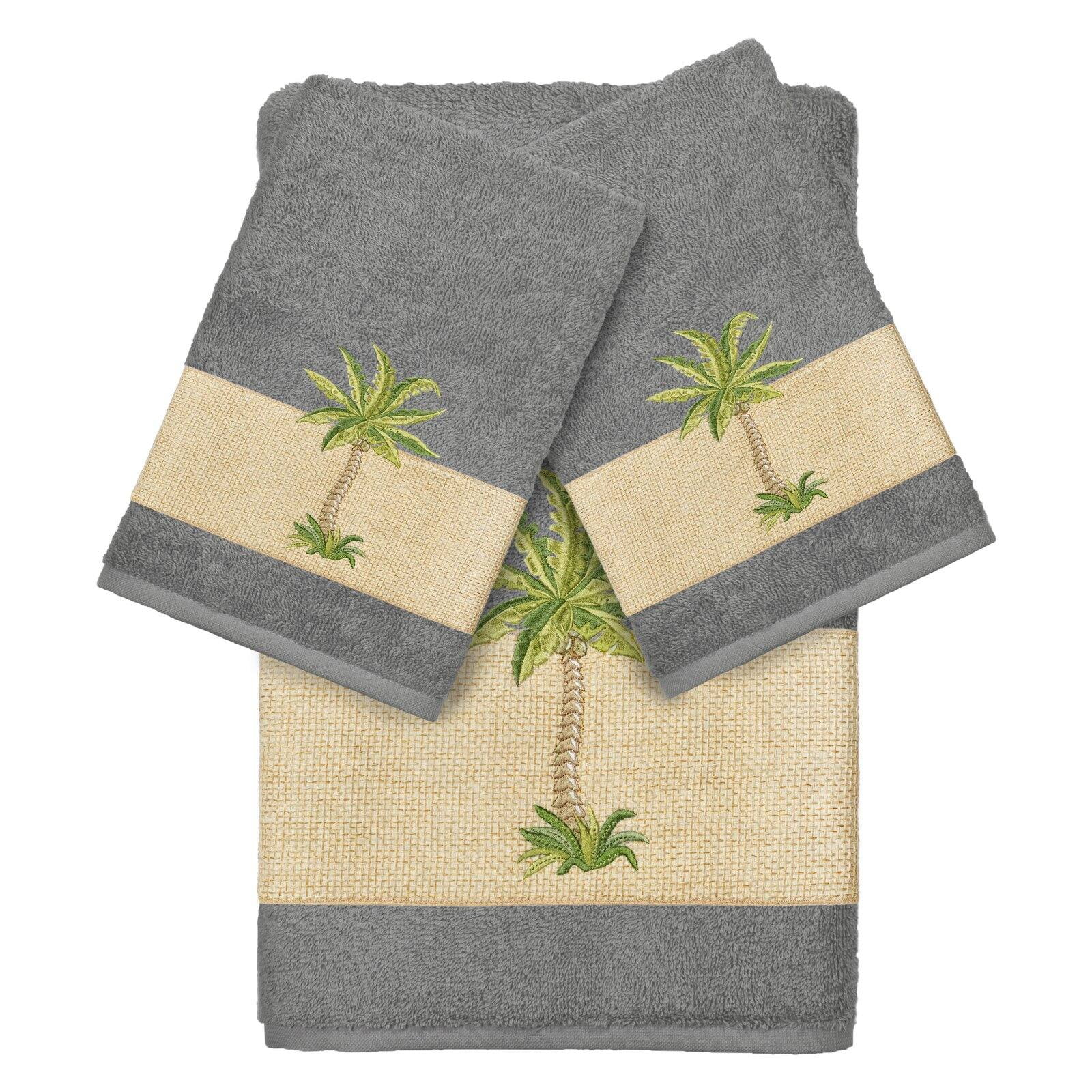 Linum Home Textiles Colton Embellished Turkish Cotton Towel Set ...