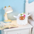 Chanana White Highland Cow Gnome with Flowers, Cream Scottish Tomte ...