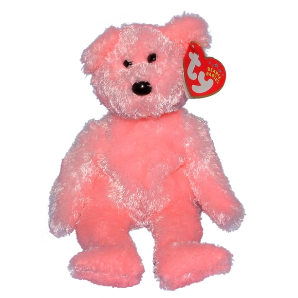 Ty Beanie Baby: Sherbet the Pink Bear | Stuffed Animal | MWMT - Walmart.com