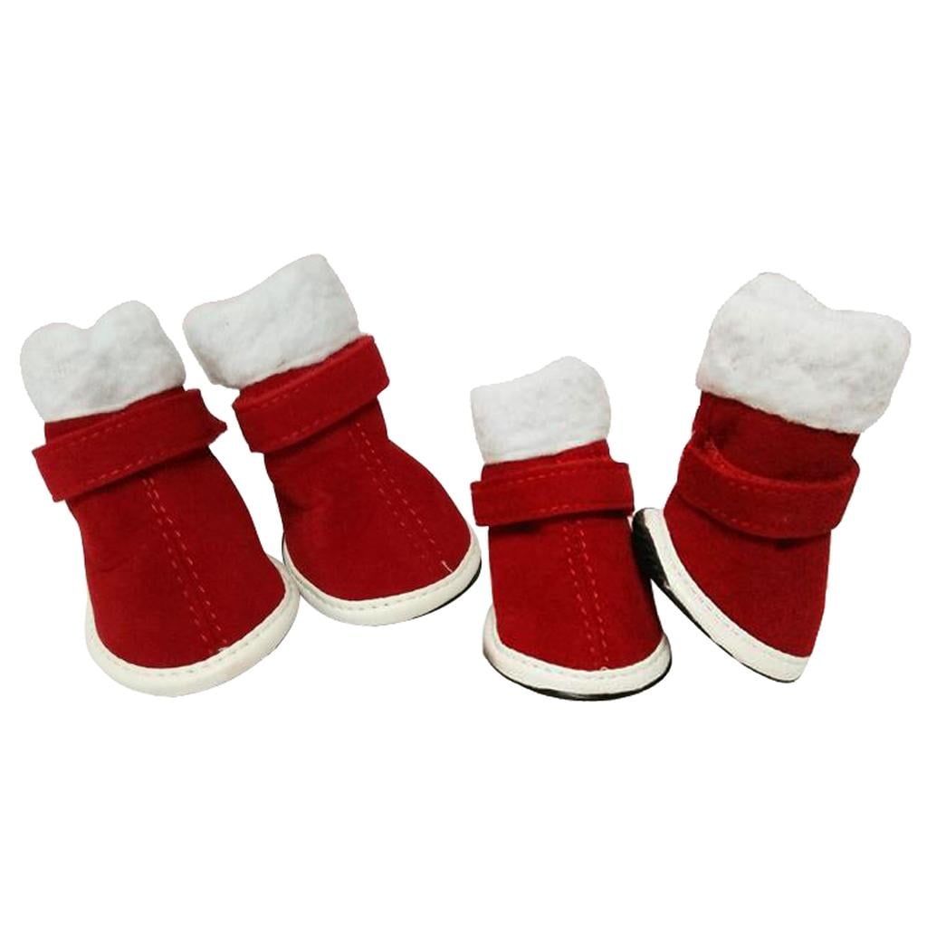 Click here for Bunblic 4pack Small Dog Booties Holiday Pet Red L prices