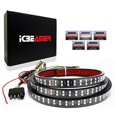 2 17" White LED Surface Mount Trailer RV Reverse Back Up Light Bar ...