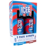 ICEE Slushy Flavor Syrups, Blue Raspberry and Cherry, 16.9 fl oz, 2 ...