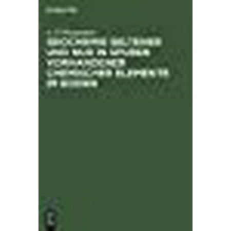 Geochemie seltener und nur in Spuren vorhandener chemischer Elemente im ...