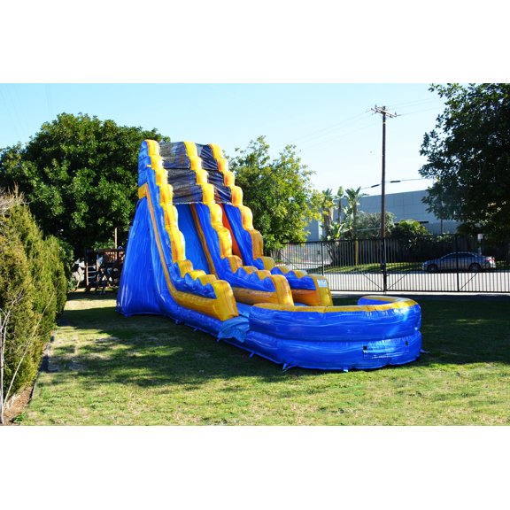JumpOrange Amazon River 19 ft Inflatable Water Slide (with Blower ...