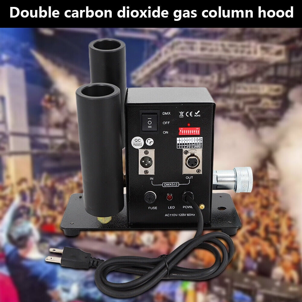 Miumaeov Stage Fog Machines 2 Head CO2 Cannon Smoke Column Jet Machine ...