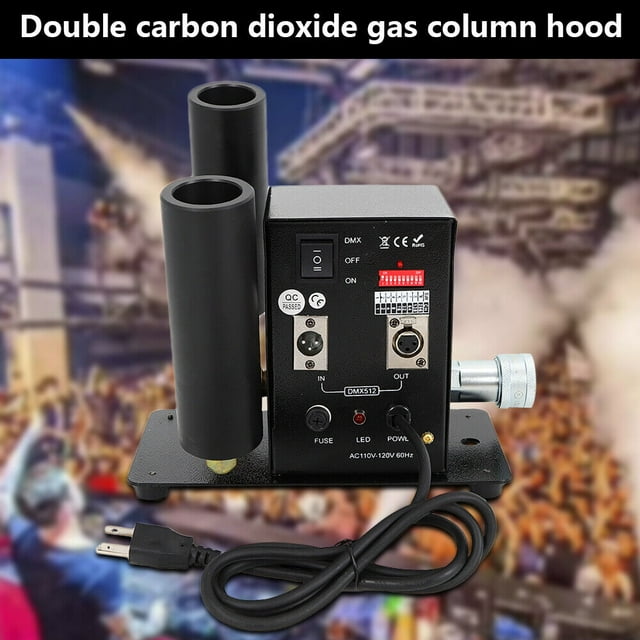Miumaeov Stage Fog Machines 2 Head CO2 Cannon Smoke Column Jet Machine ...