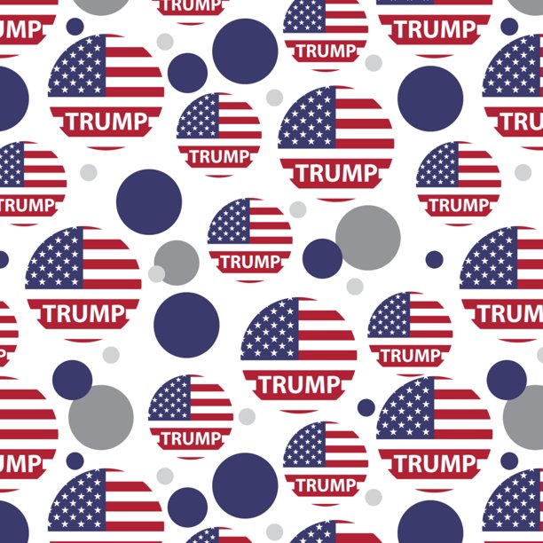 President Trump American Flag Premium Gift Wrap Wrapping Paper Roll ...