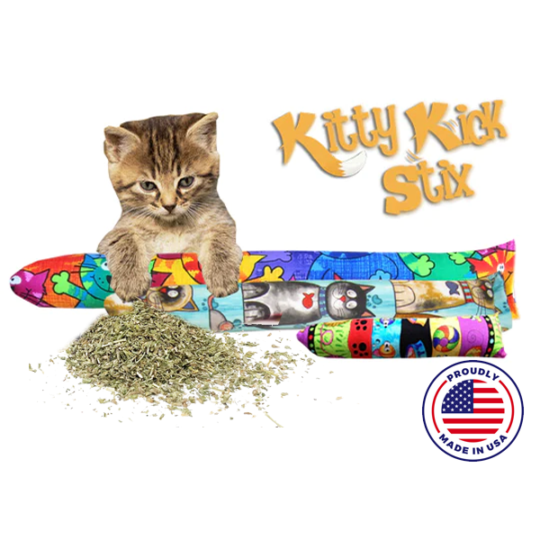 USA Kitty Kick Stick Catnip Kickers - Sample Pack (3) Toys - Walmart.com