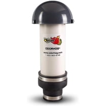 OdorHog Mushroom Cap Clamp On Vent Stack Pipe Filter 2" PVC Removes ...