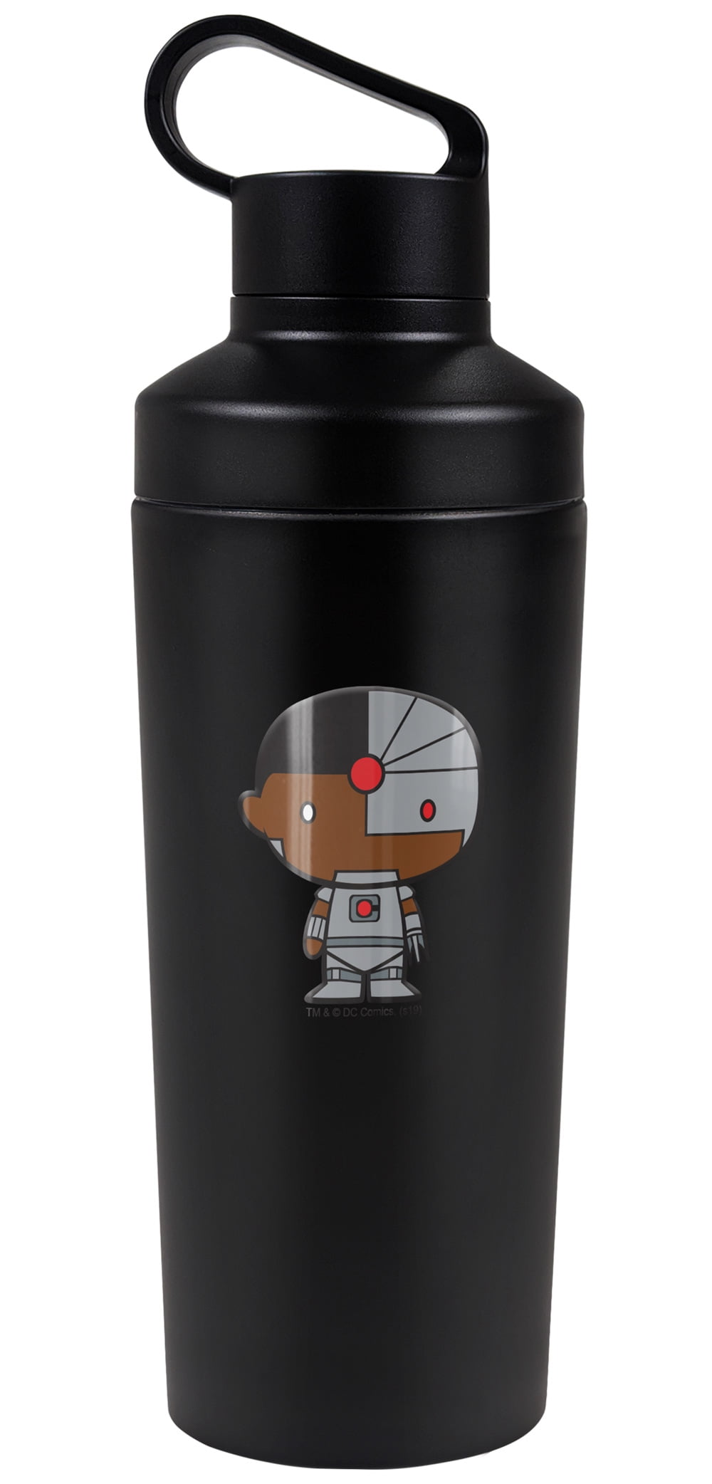 DC Cyborg Official Cyborg Chibi 18 oz Insulated Water Bottle, Leak ...