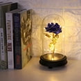 Vitdipy 24K Gold Plated Rose Flower LED Light with Plastic Cover Base ...