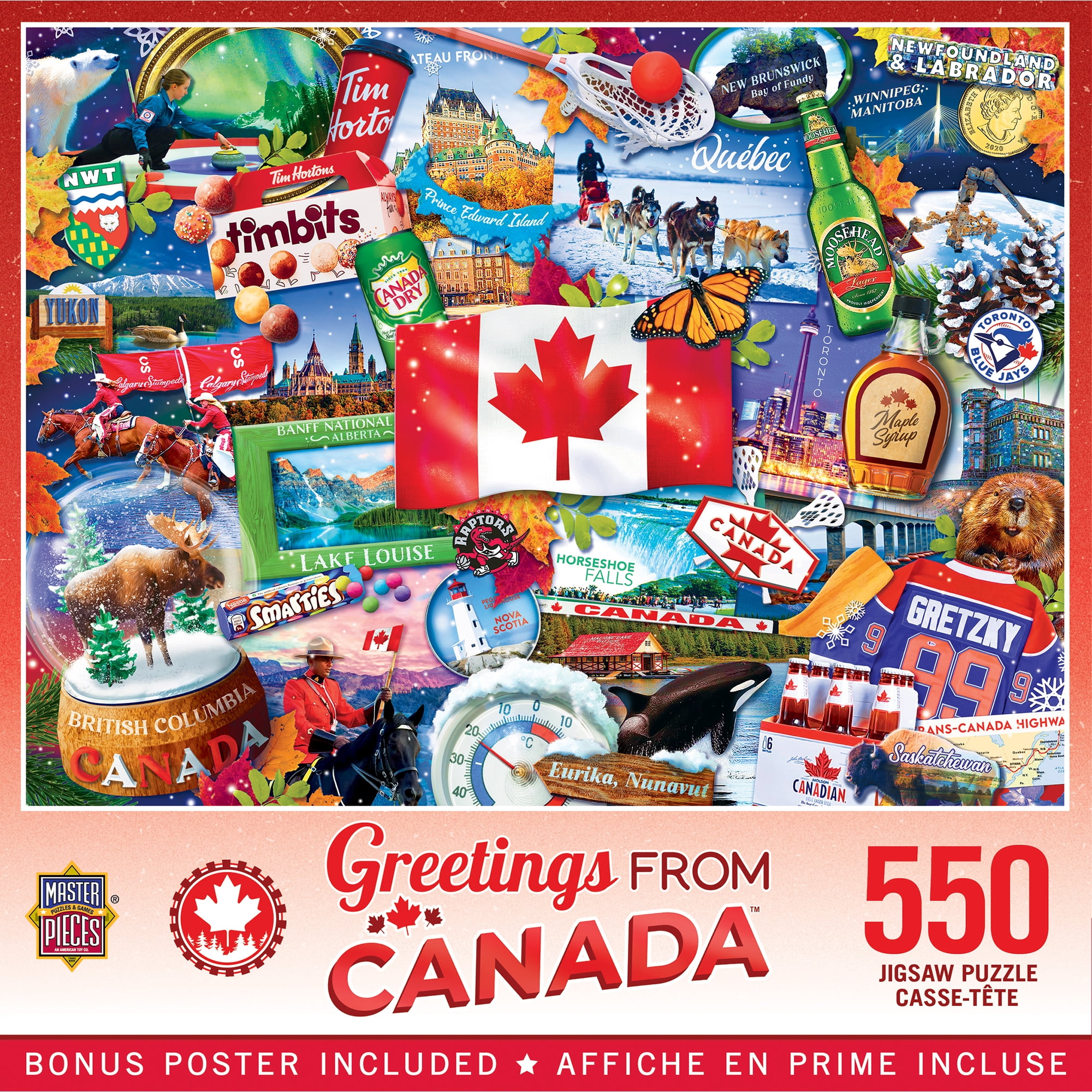 Click here for Masterpieces Puzzle Company Greetings From Canada... prices