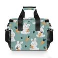 Cartoon Rabbits Eating Carrot Cute Portable Cooler Lunch Box Reusable ...