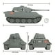BMC WW2 D-Day Tank Battle - 36pc Plastic Army Men Playset - Walmart.com